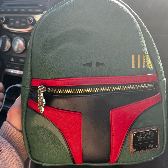 Loungefly | Bags | Loungefly Green And Red Backpack | Poshmark